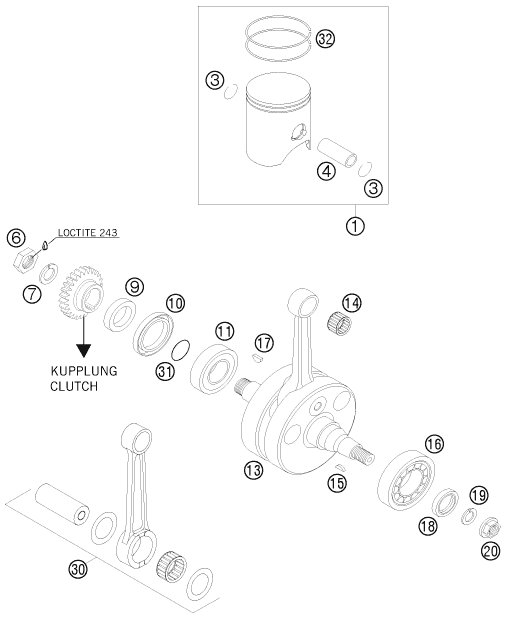 Crank seal collar/spacer 09 300 XCW | KTM Forums